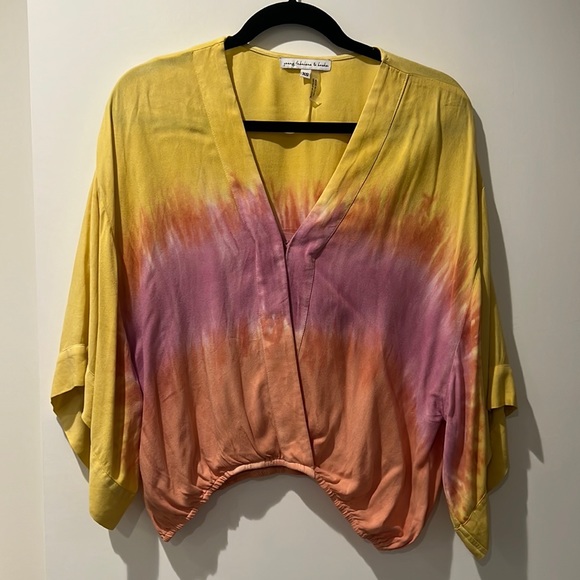 Young Fabulous & Broke | Tops | Young Fabulous Broke Tie Die Blouse ...